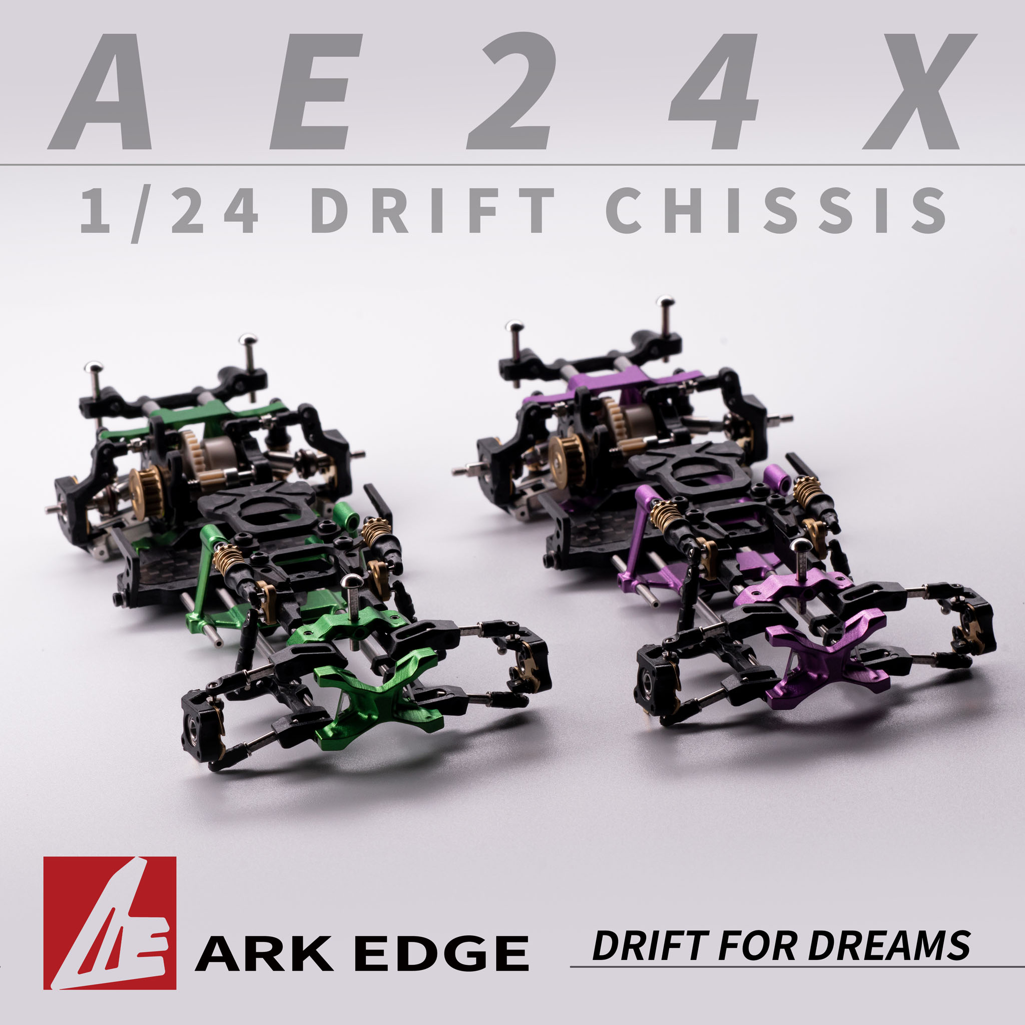 ARK EDGE AE24X 2WD 1/24 Drift Chassis - ROC Drift
